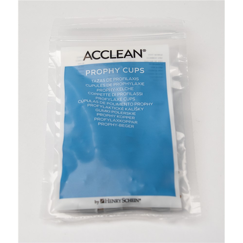 ACCLEAN Prophy Cups - RA Latch - Webbed - White, 50-Pack | Prophy Cups ...