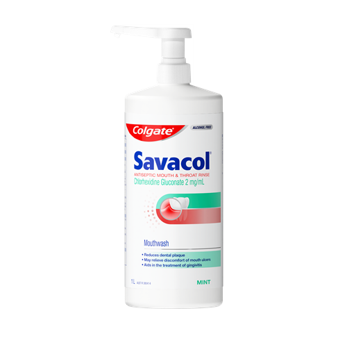 Colgate Savacol - Preoperative Antiseptic Mouth and Throat Rinse - Mint ...