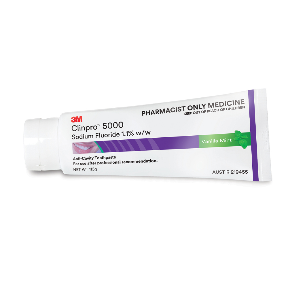 3M Clinpro 5000 Toothpaste - 1.1% Sodium Fluoride - 113g Tube ...