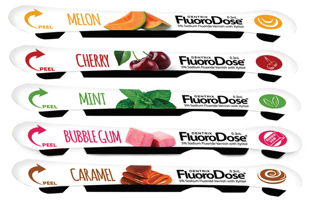 Centrix FluoroDose Fluoride Varnish - Assorted Flavours, 600-Pack ...