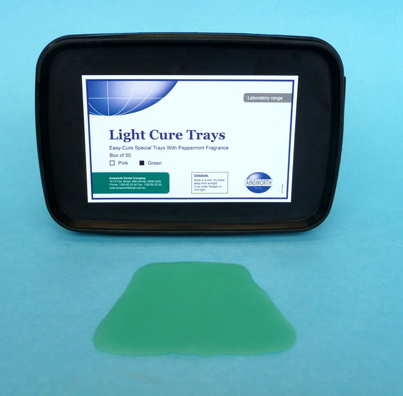 Ainsworth Light Cure Tray Green, 50-Pack | Custom Tray Material - Henry ...