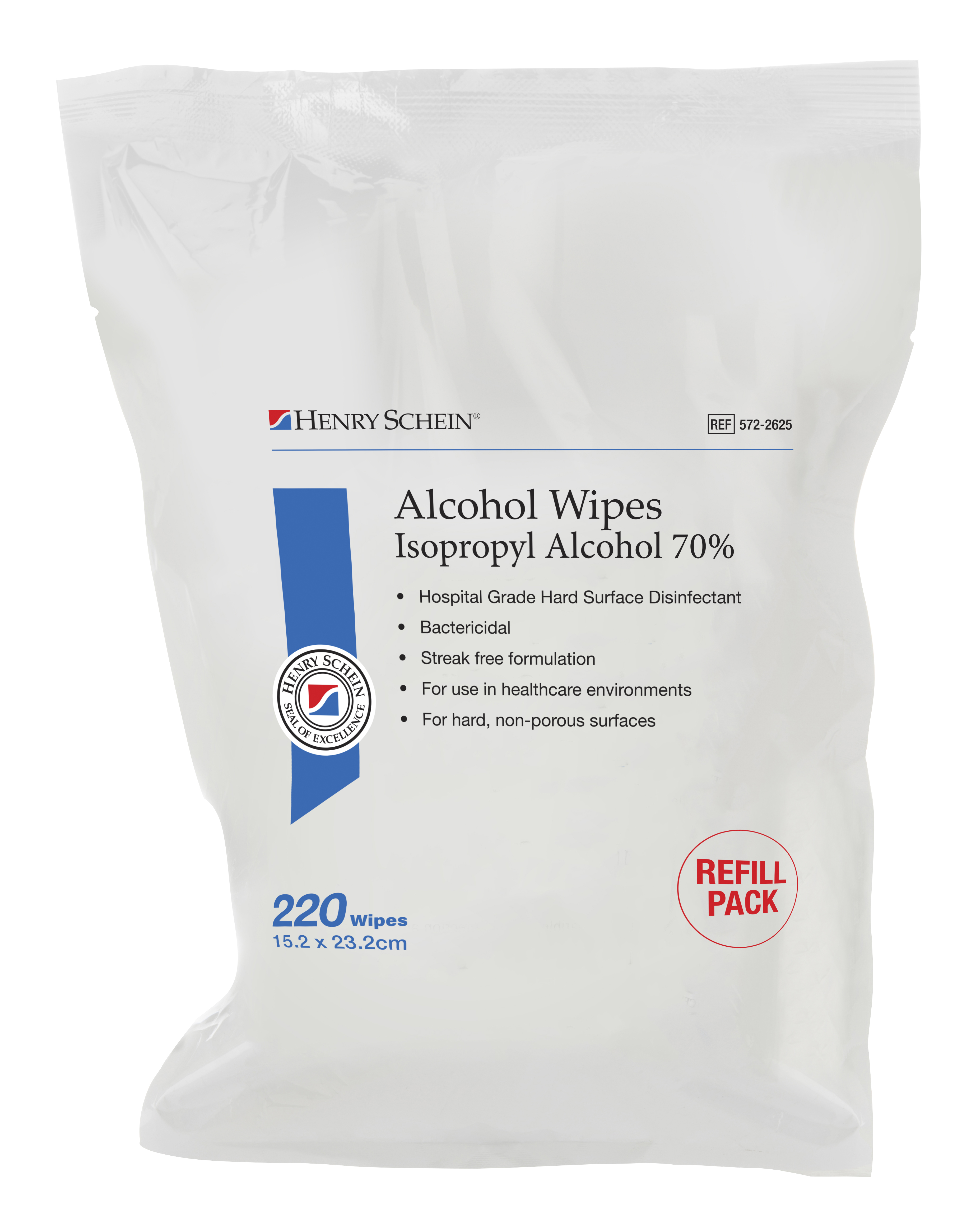 Henry Schein Alcohol Wipes - Hospital Grade Isopropyl Alcohol 70% - 220 ...