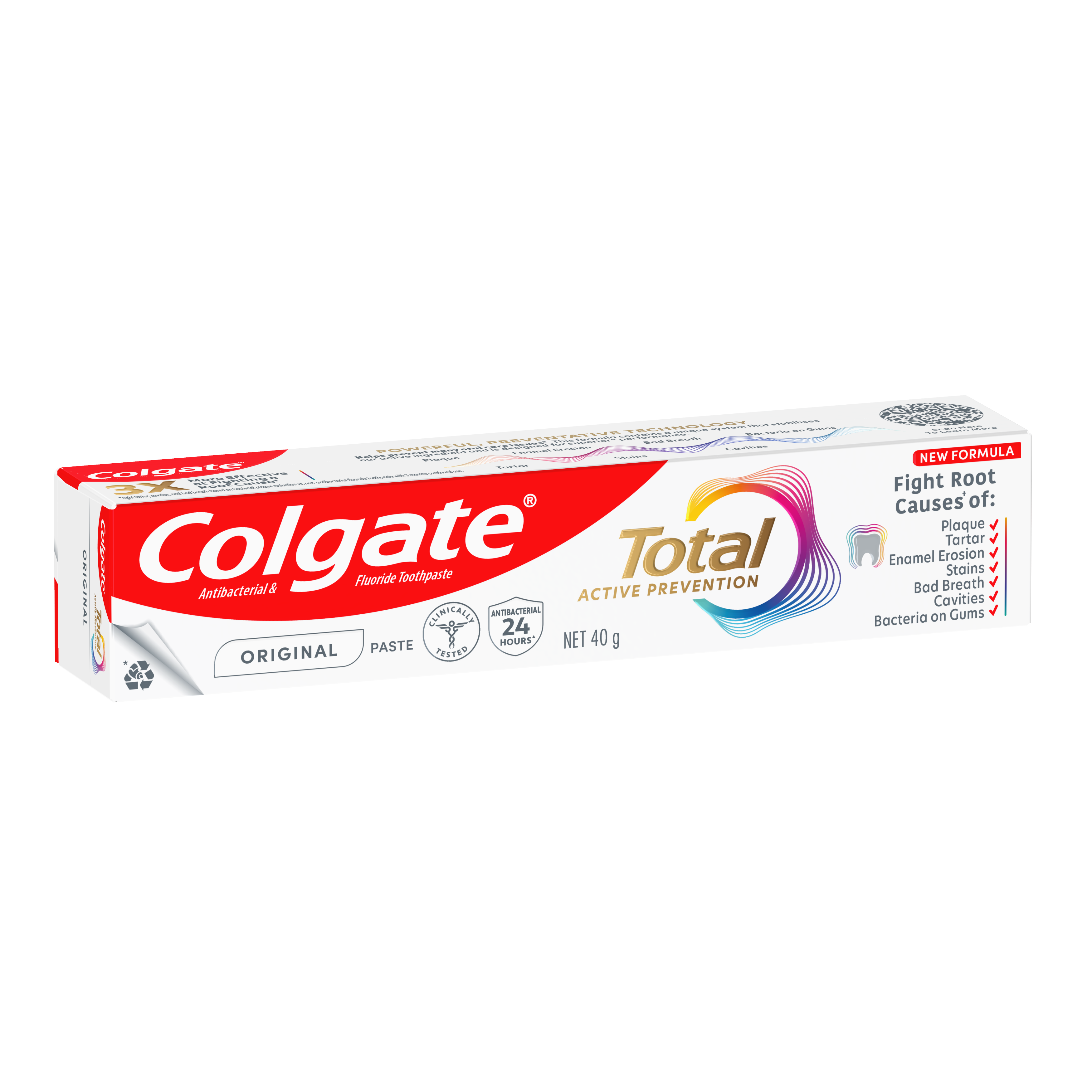Colgate Toothpaste - Total Original - 40g tubes, 24-Pack | Toothpaste ...