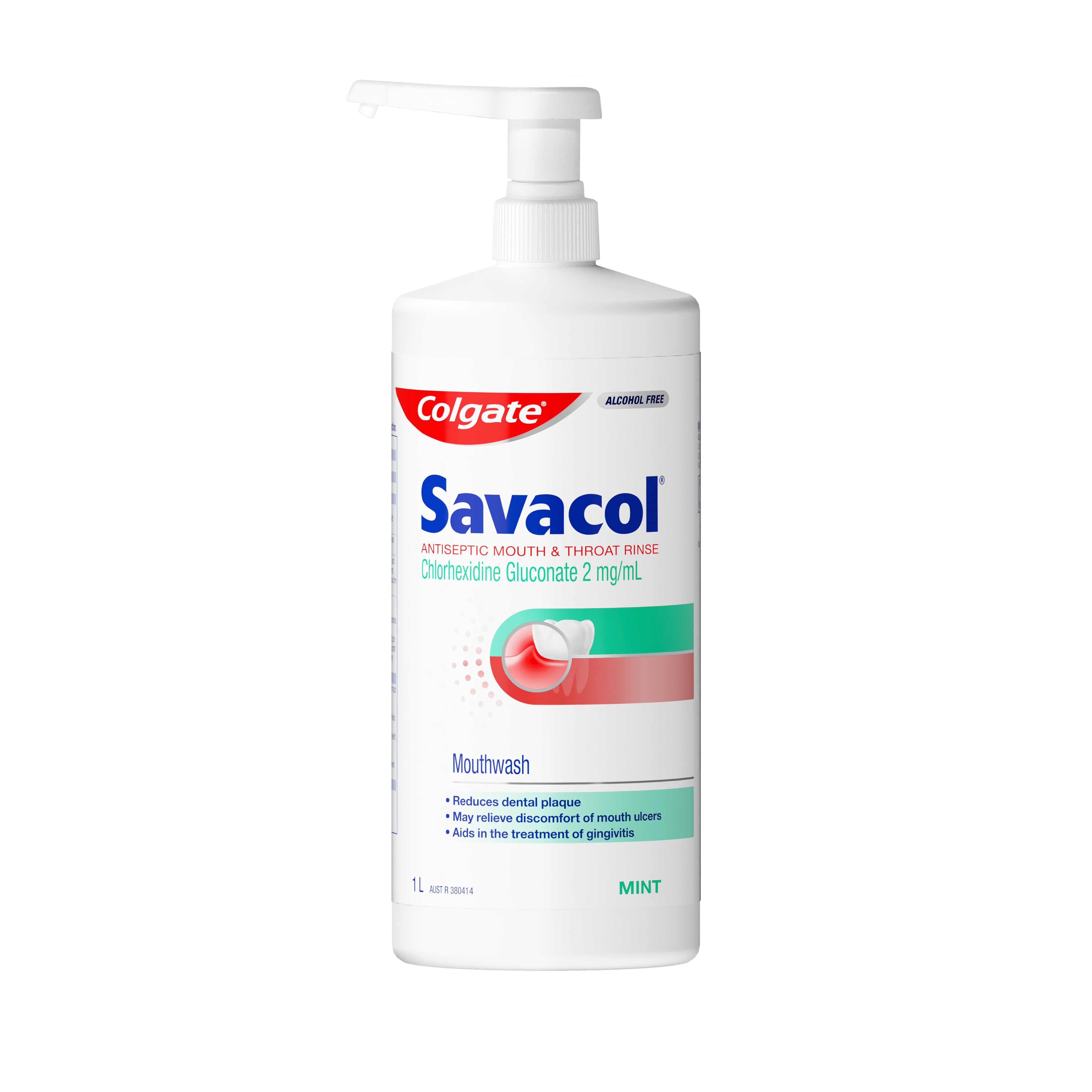 Colgate Savacol - Preoperative Antiseptic Mouth and Throat Rinse - Mint ...
