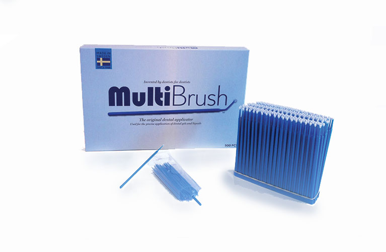 MultiBrush Dental Applicator Brush - Blue, 500-Pack | Applicator Tips ...