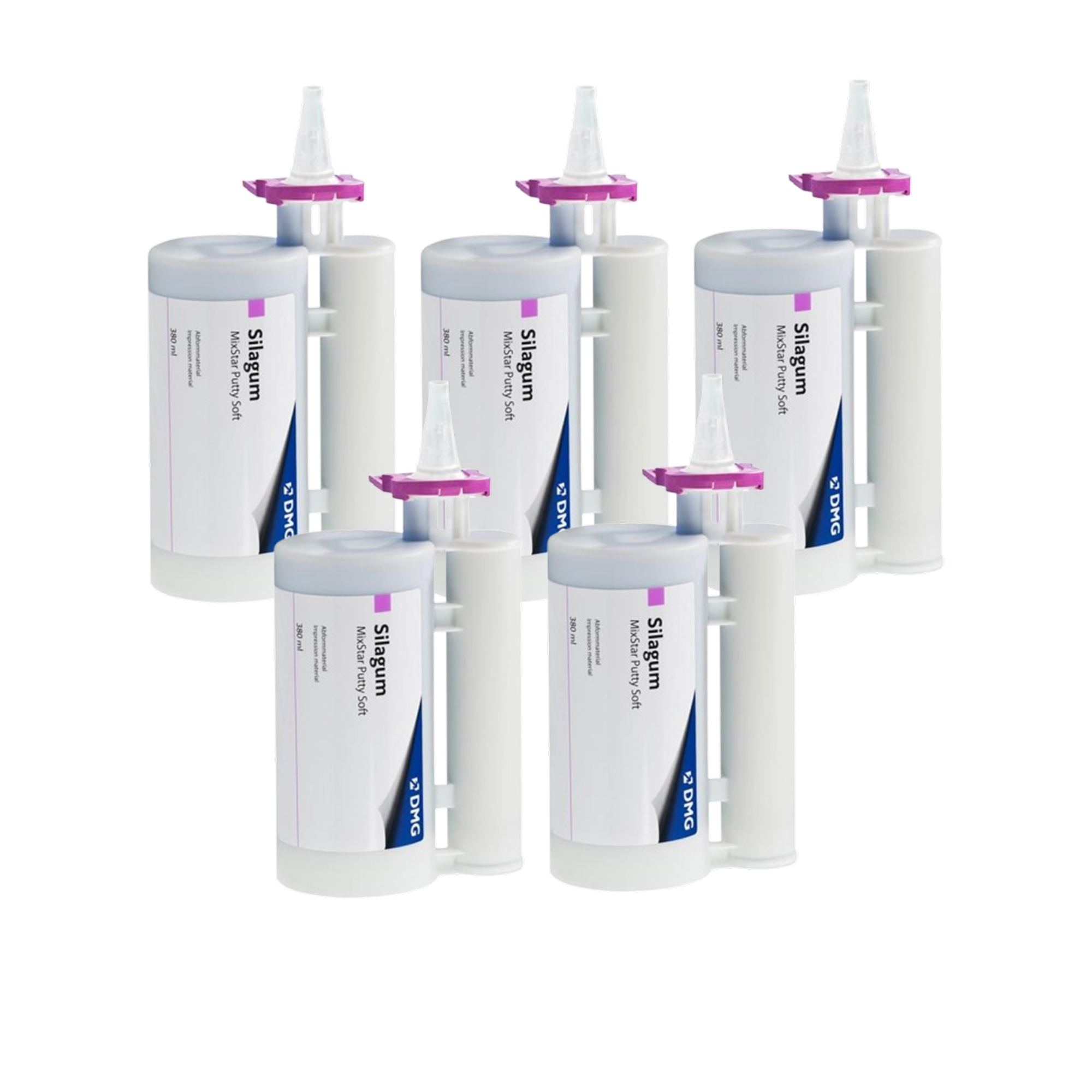 DMG SilaGum Putty Soft - Bulk Pack - 380ml Cartridge, 5-Pack and 50 ...