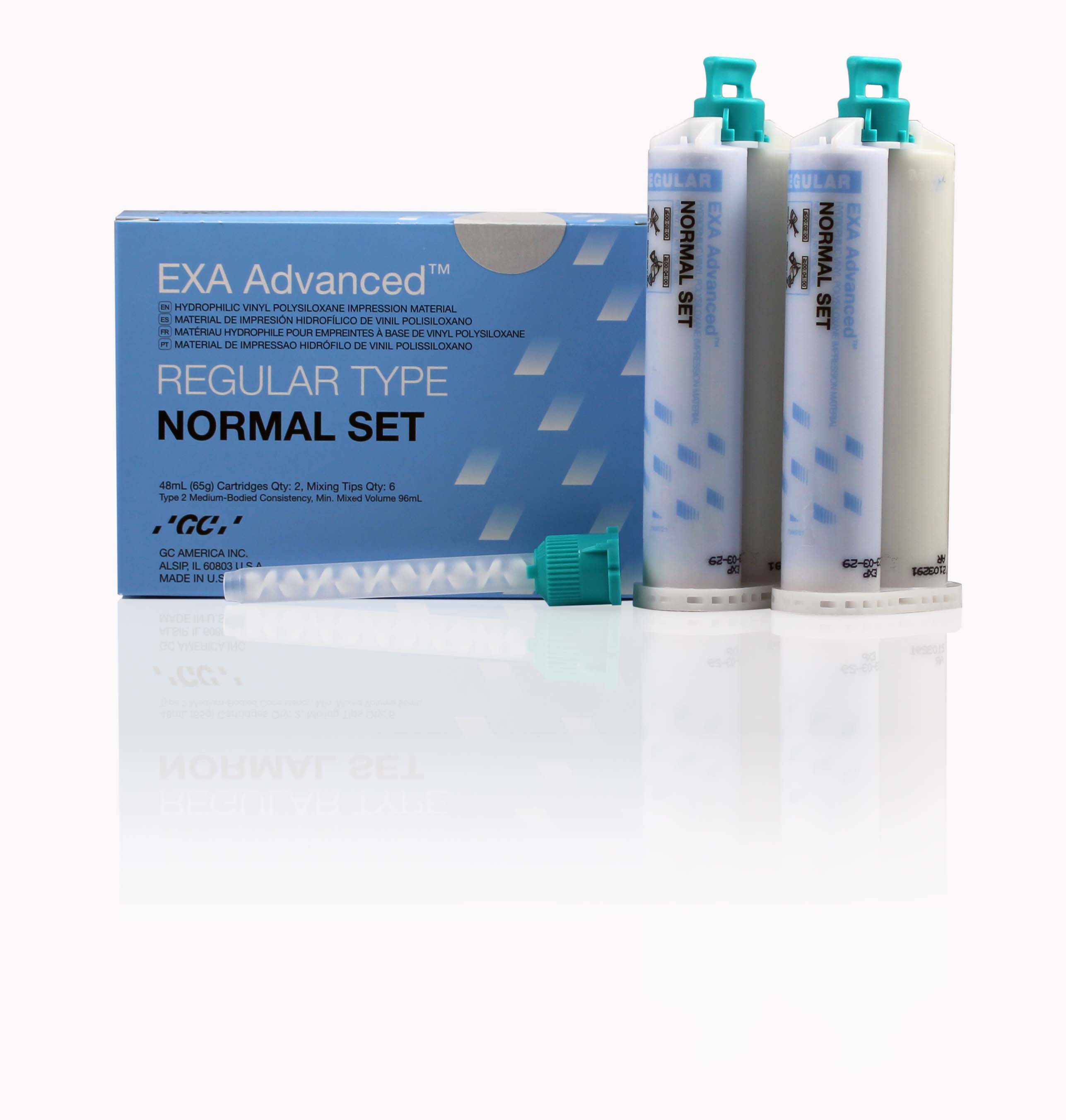 GC EXA Advanced - Regular Type - Normal Set - 2 x 48ml Cartridges and 6 ...