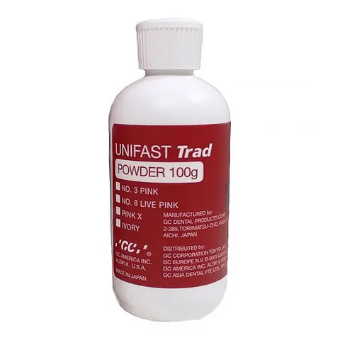 GC UNIFAST TRAD - Acrylic for Temporary Restorations - #3 Pink Powder ...