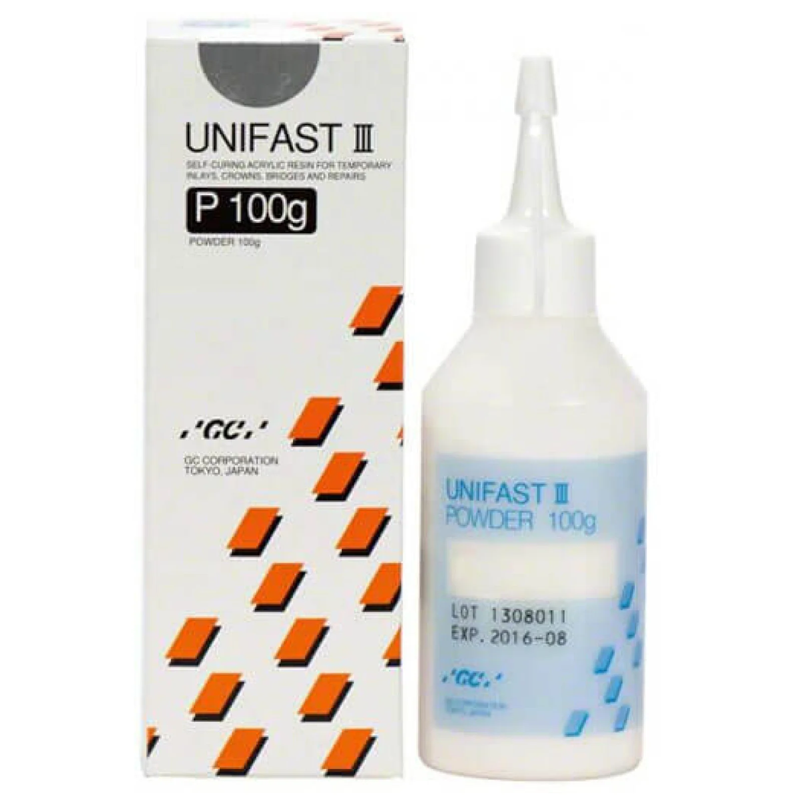 GC UNIFAST III - Shade A2 Powder - 100g | Temporary Crown & Bridge ...