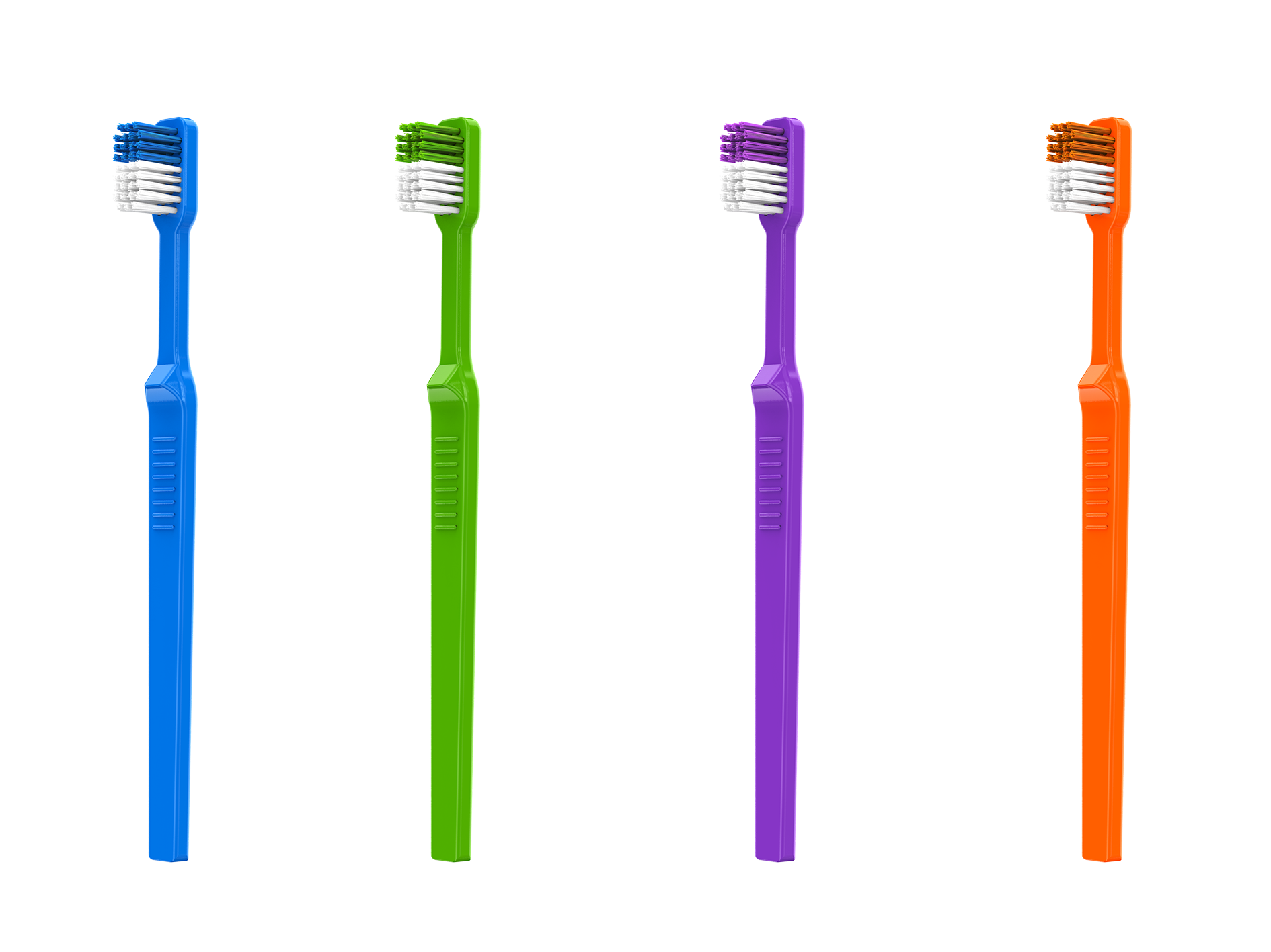 Acclean Soft Adult Toothbrushes - 34 tufts - 4 Assorted Colours, 72 ...