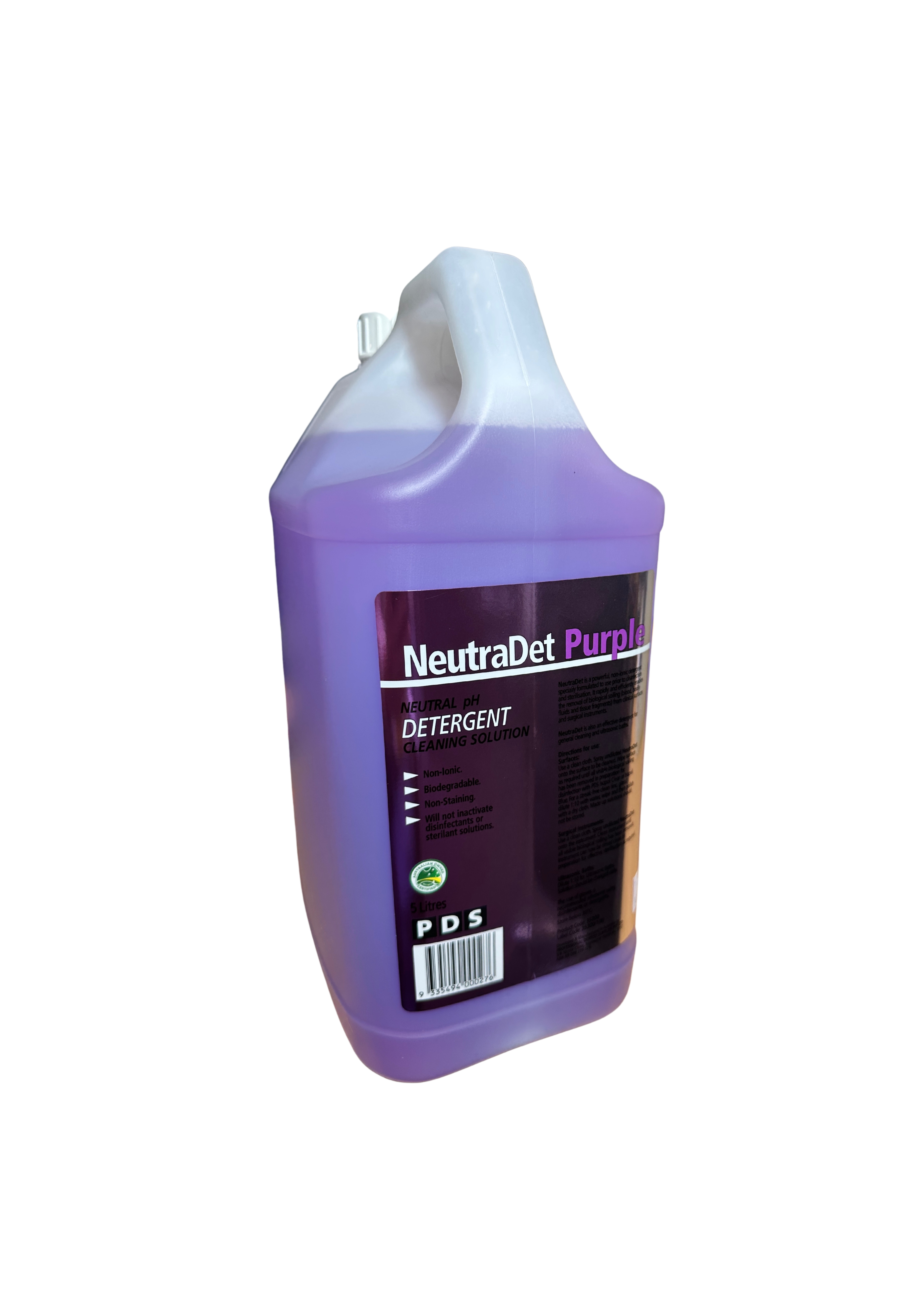 PDS NeutraDet Solution - Neutral Non Ionic Detergent - 5L Bottle ...