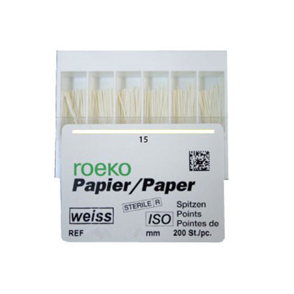 Roeko Paper Points - White - Size 15 - Drawer Box, 200-Pack | Paper ...