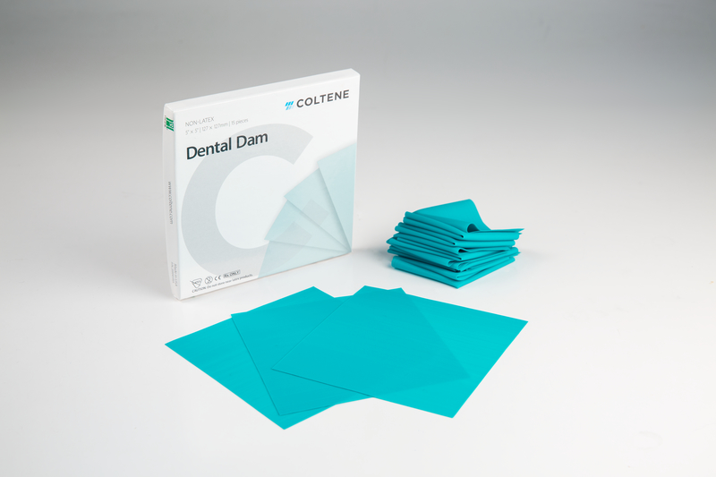 Coltene Hygenic Dental Dam - Non Latex - Medium - Green - 152x152mm, 15 ...