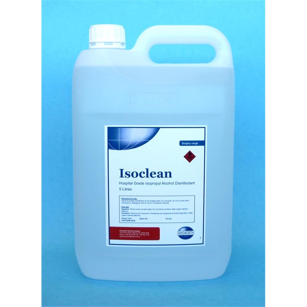 A1-A0X000A020 - ISOCLEAN Isopropyl Alcohol Clear 5L Bottle - Henry ...