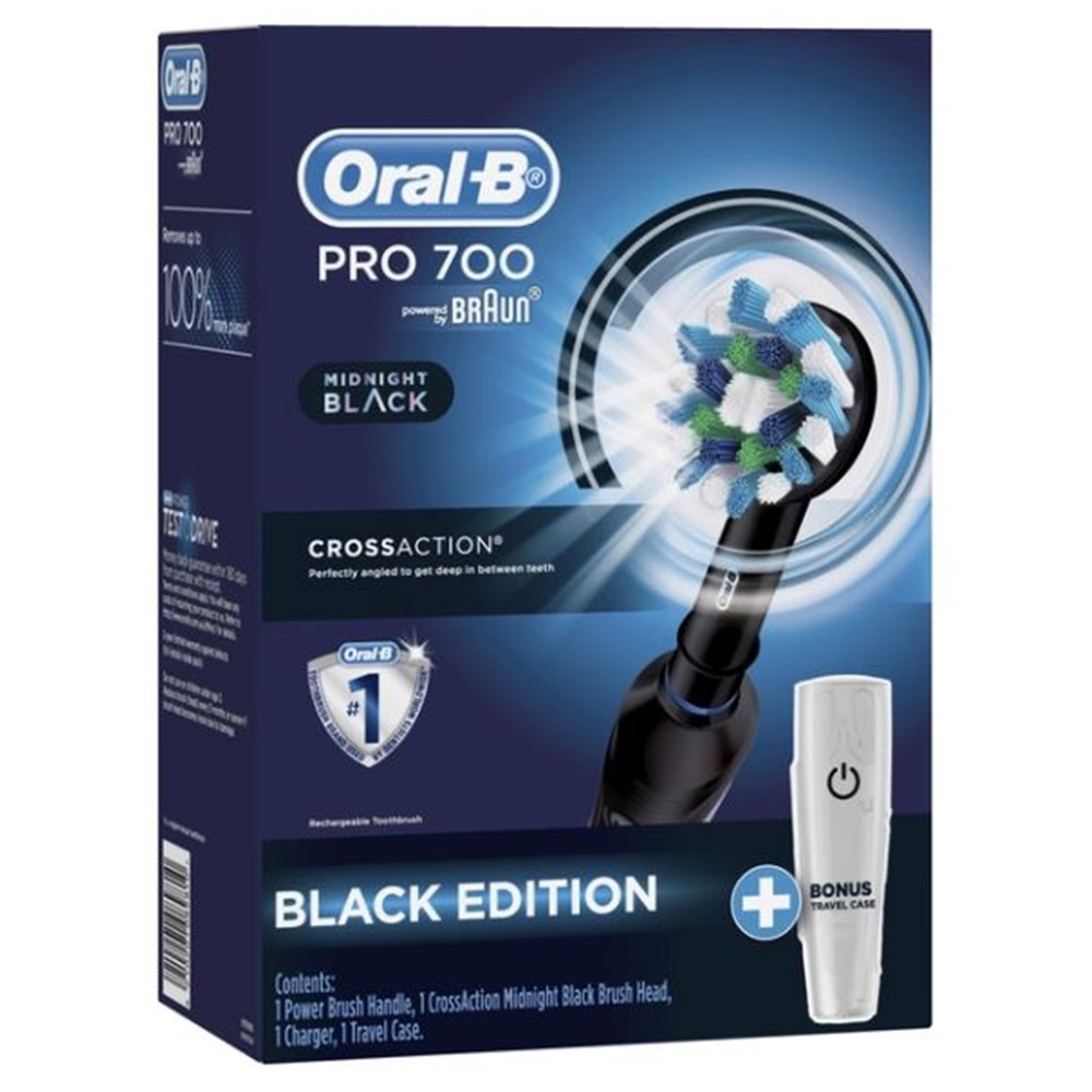 Oral B Electric Toothbrush - Pro Care 700 - Black, 6-Pack | Power ...
